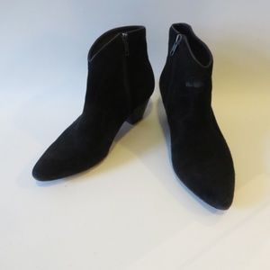 Ash | Shoes | Ash Black Suede Pointed Toe Booties Sz 39m | Poshmark